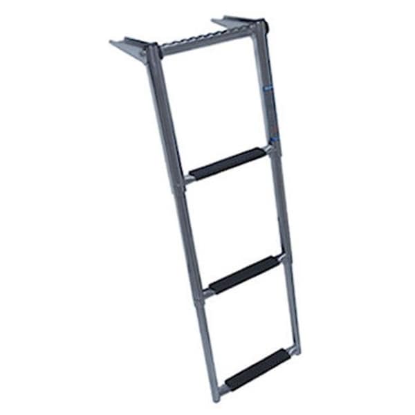 Windline Windline TDL-3XP 3 Step Over Platform Telescoping Boat Ladder with Hand Grip TDL-3XP | Zoro